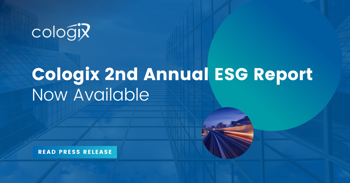 Cologix Publishes 2nd Annual Environmental, Social and Governance Report - Cologix
