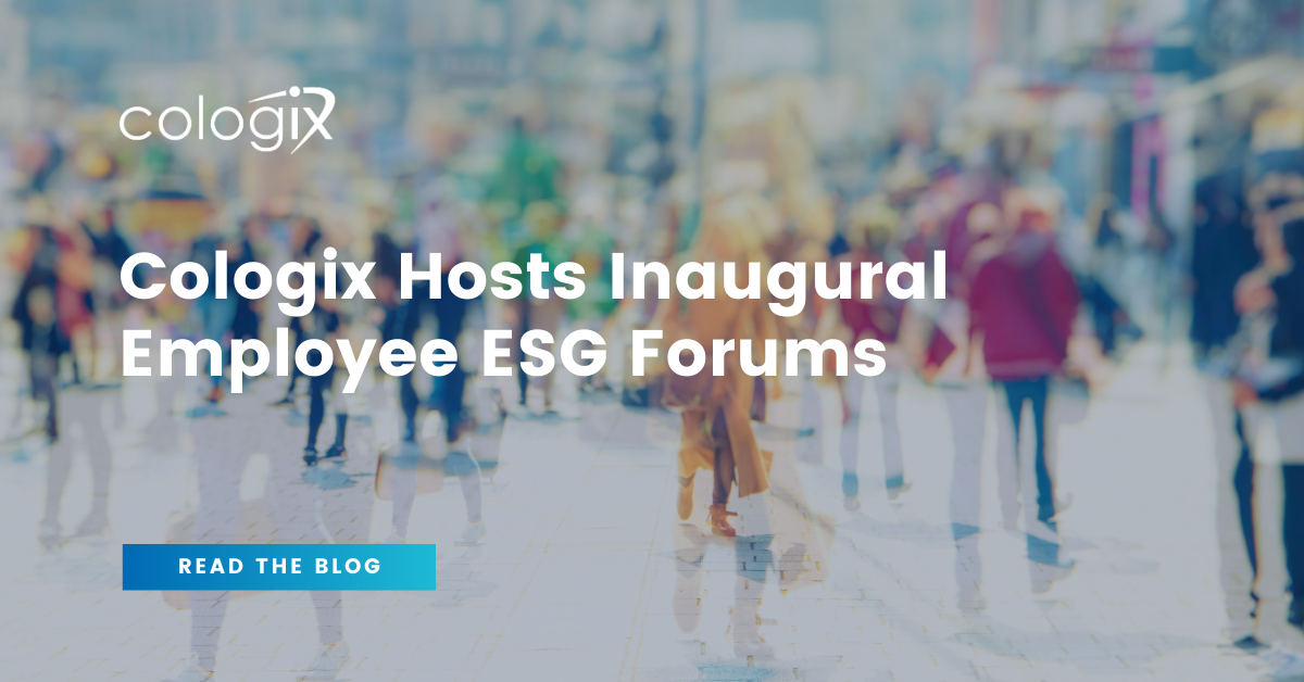 Cologix Hosts Inaugural Employee ESG Forums - Cologix